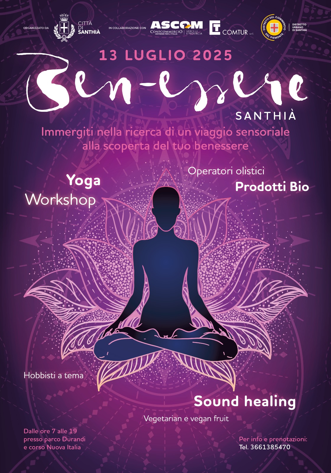 Evento Ben-essere Santhià - Domenica 13 luglio 2025